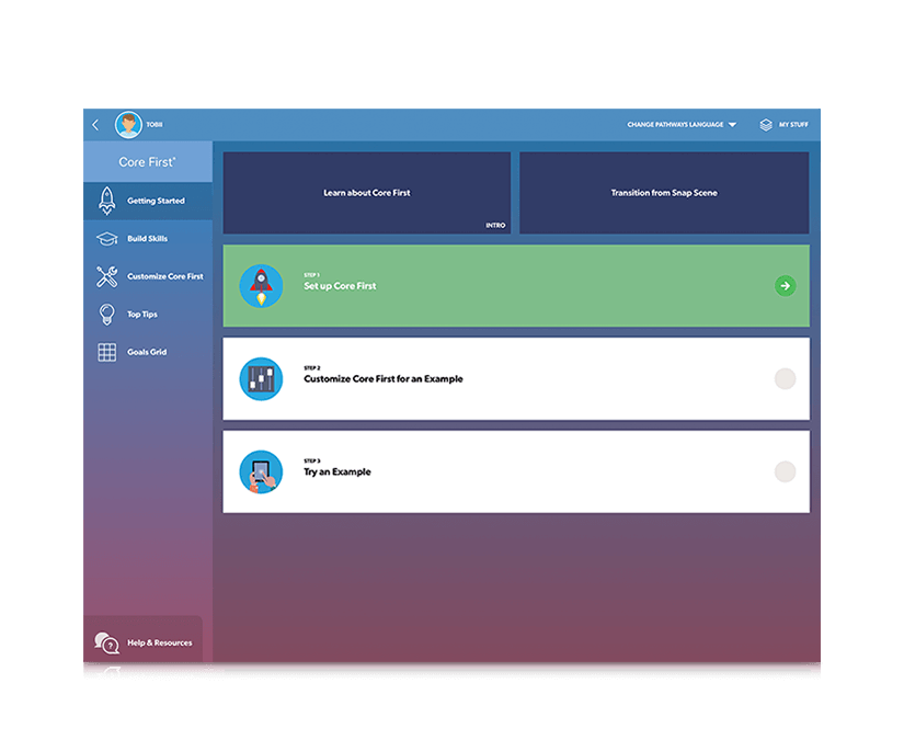 Pathways for Core First - Tobii Dynavox Global