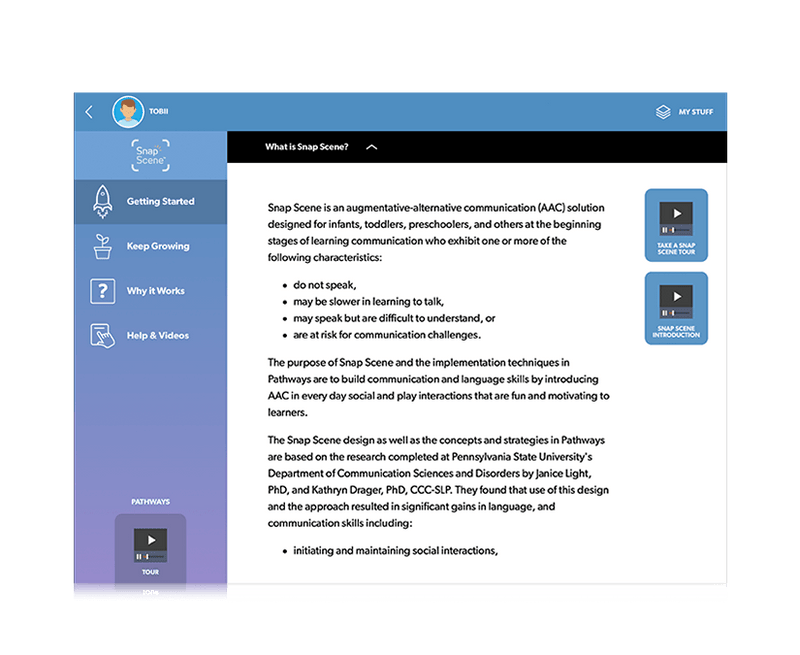 Pathways for Snap Scene - Tobii Dynavox Global